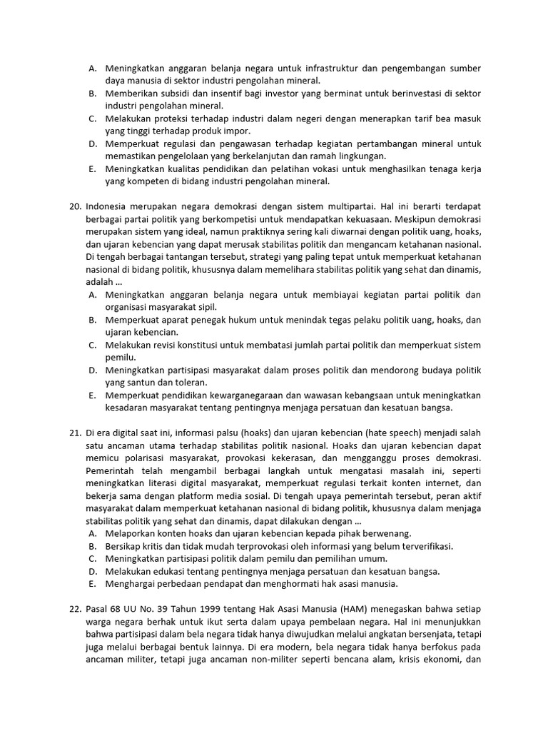 Latihan Bela Negara 2 | PDF