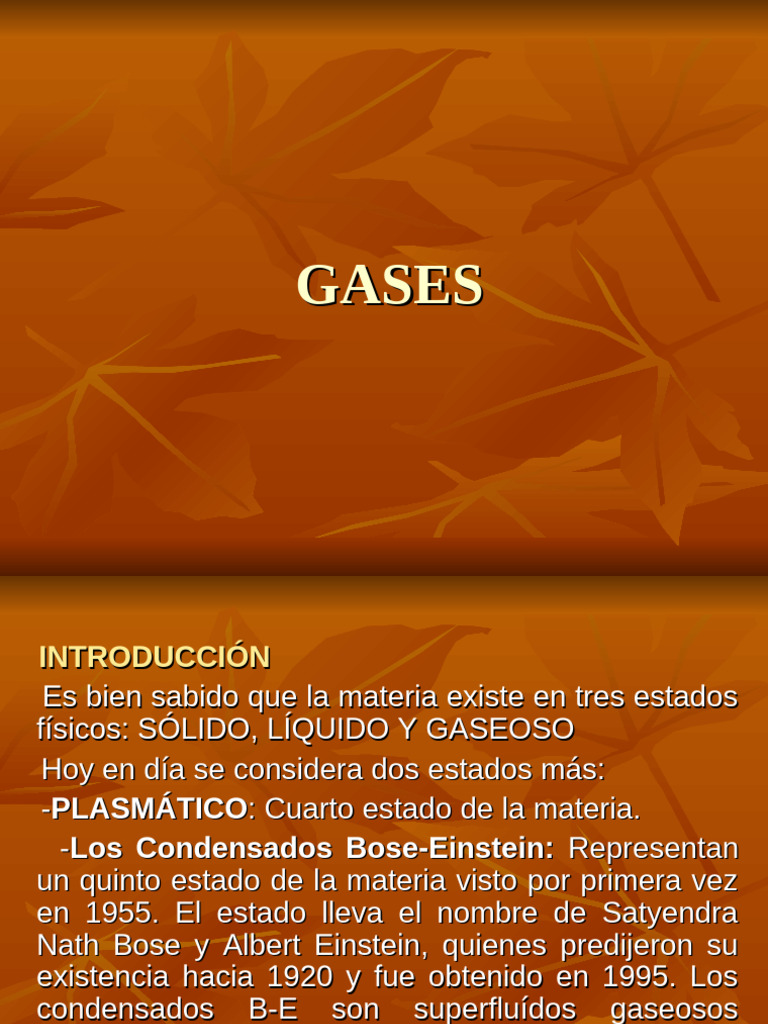 4 Gases PPT | PDF | Gases | Importar