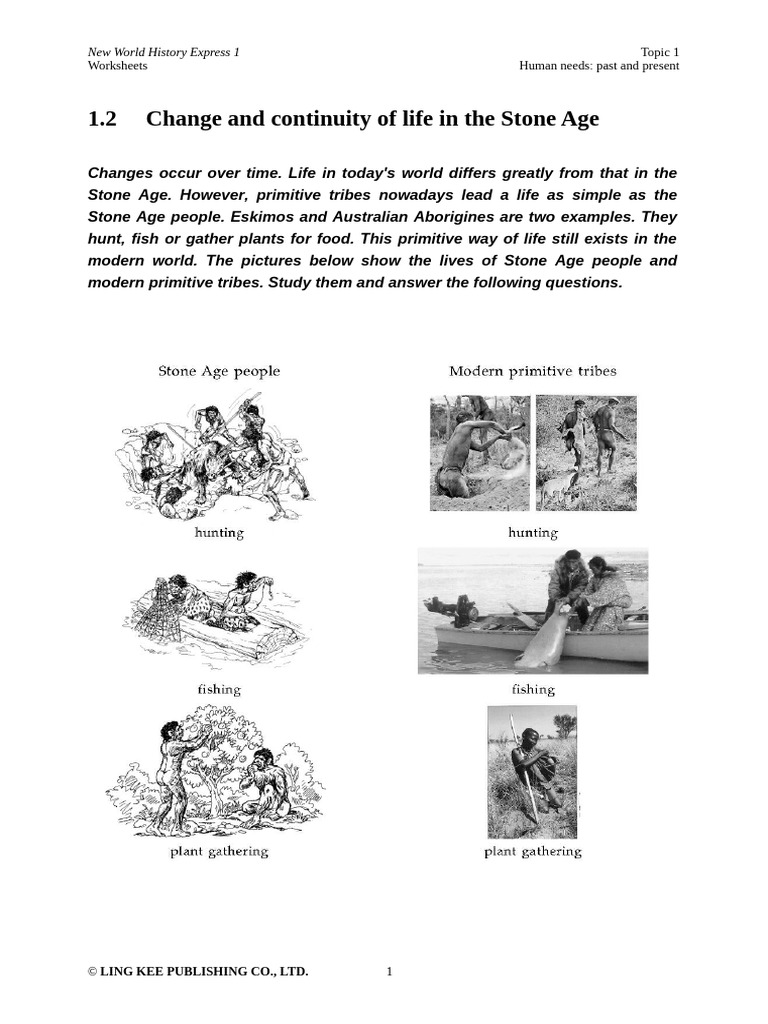 Change and Continuity of Life in The Stone Age | PDF