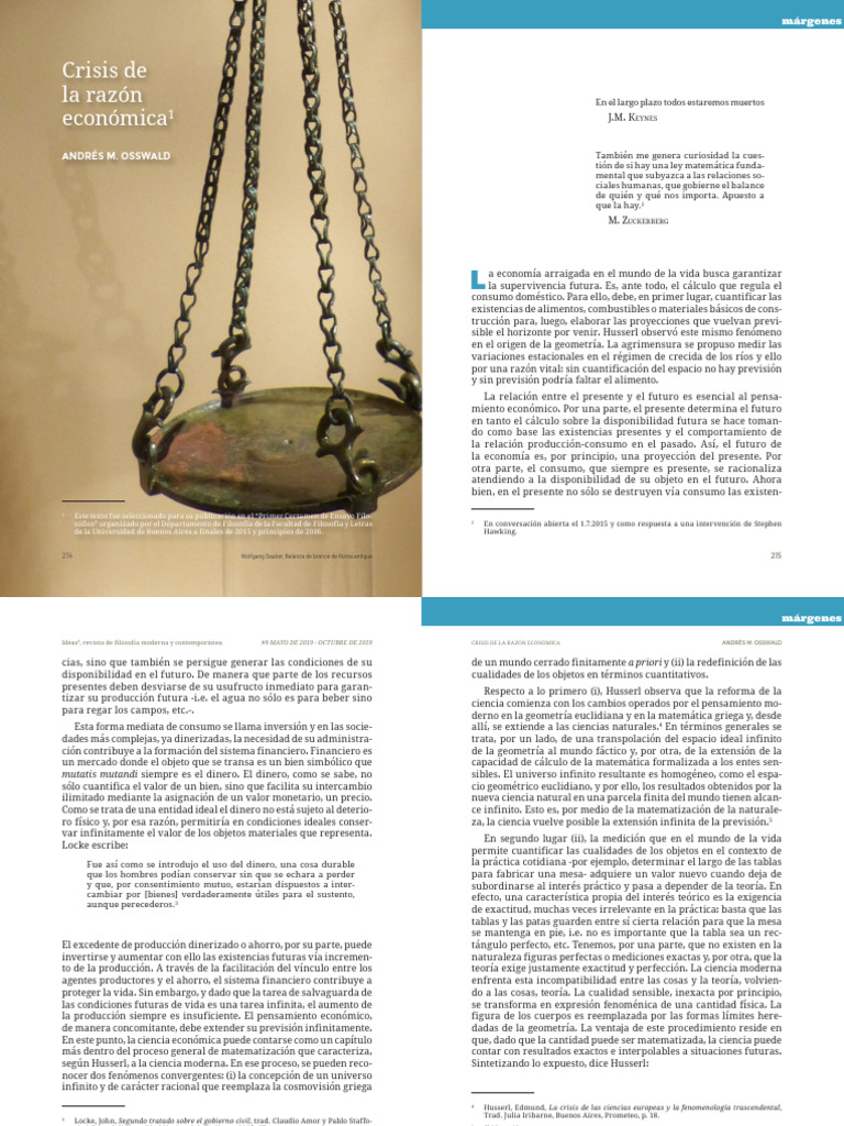 Crisis de La Razon Economica | PDF | Precios | Mercado (economía)