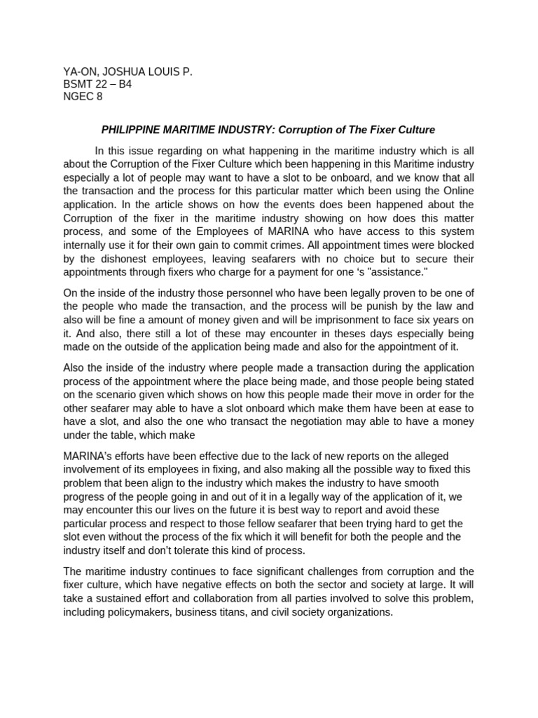 Ya-On Joshua Louis BSMT Ngec 8 Tths | PDF | Crimes | Crime & Violence