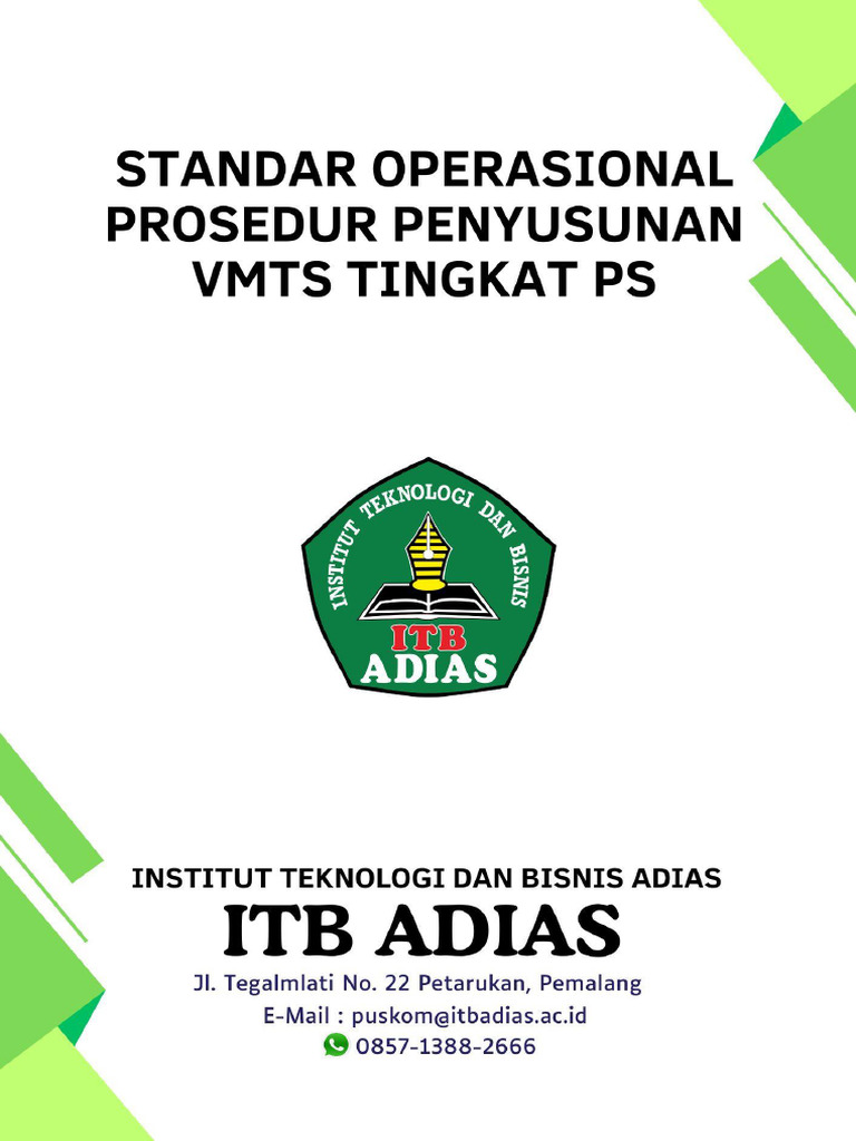 Pedoman Penyusunan VMTS Tingkat PS | PDF