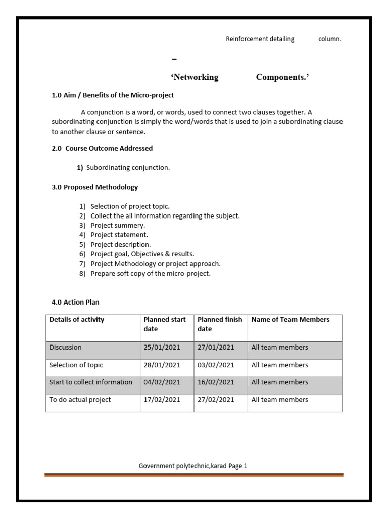 English Micro Project Proposal | PDF