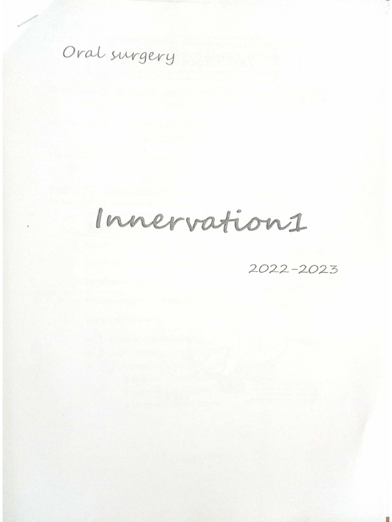 Innervation | PDF
