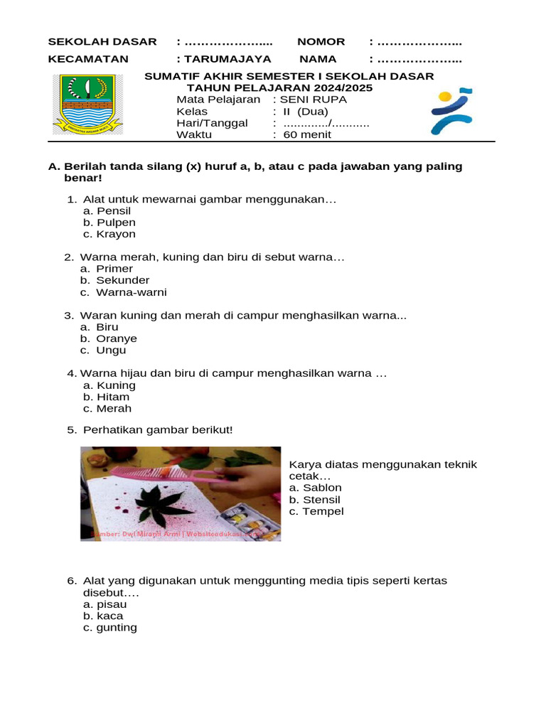 Seni Rupa Sas 1 | PDF