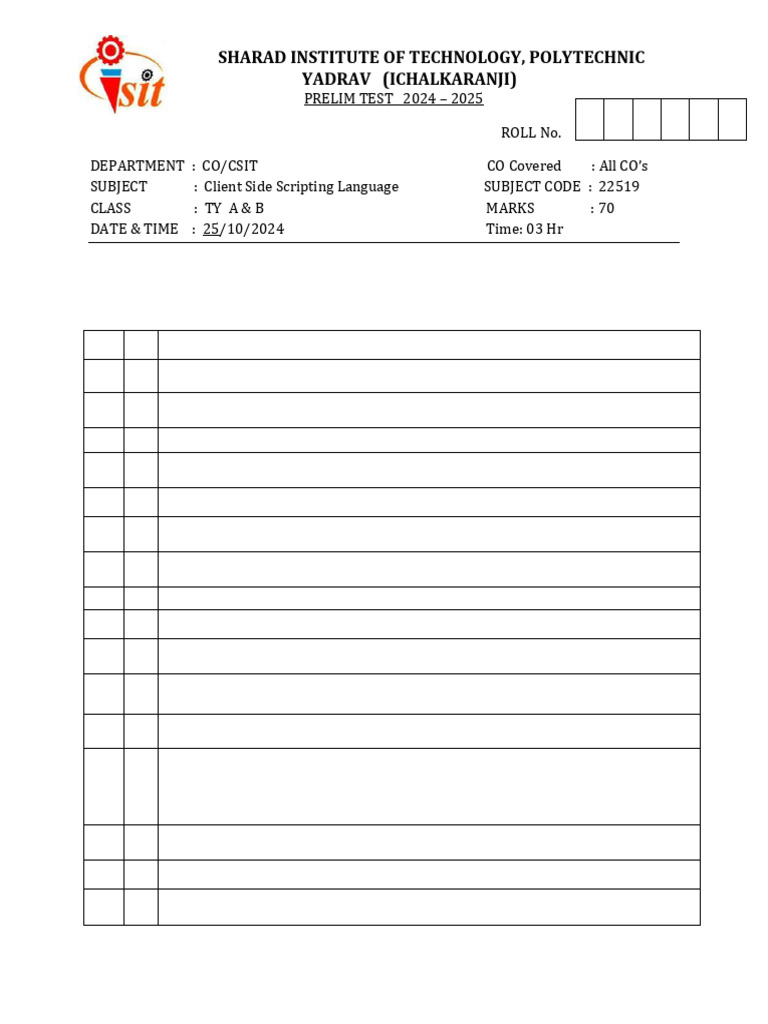 Prelim Exam CSS | PDF | Java Script | Http Cookie Prelim Exam CSS | PDF | Java Script | Http Cookie