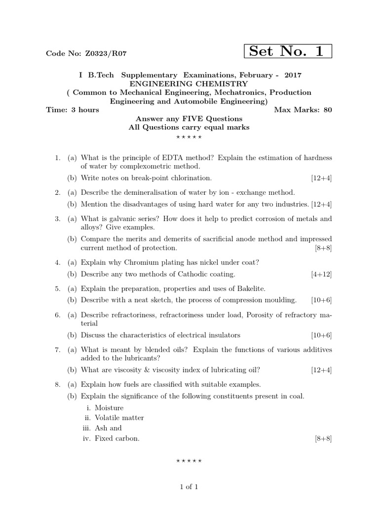 B.Tech Question Papers | PDF