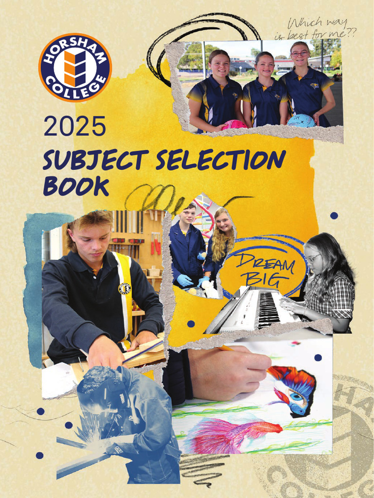 Horsham College Subject Selection Guide | PDF | Drawing | Vocational Education