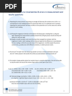 Calculating Uncertainty in GCSE Chemistry | PDF | Chemical Substances ...