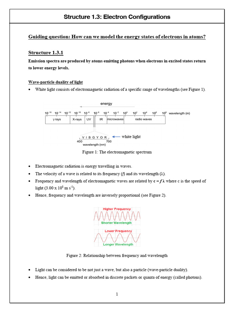 Understanding Electron Configurations | PDF | Emission Spectrum ...