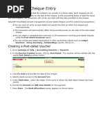 Managing Post Dated Checks in Accounting | PDF | Payments | Banks