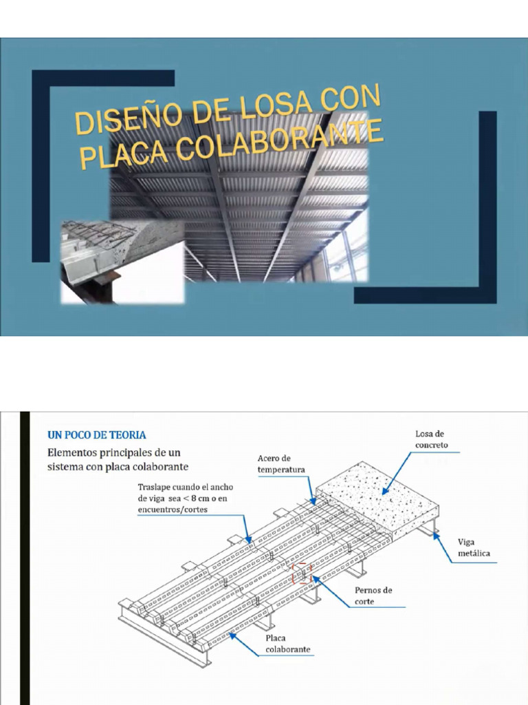 Diseño de Losa Con Placa Colaborante | PDF