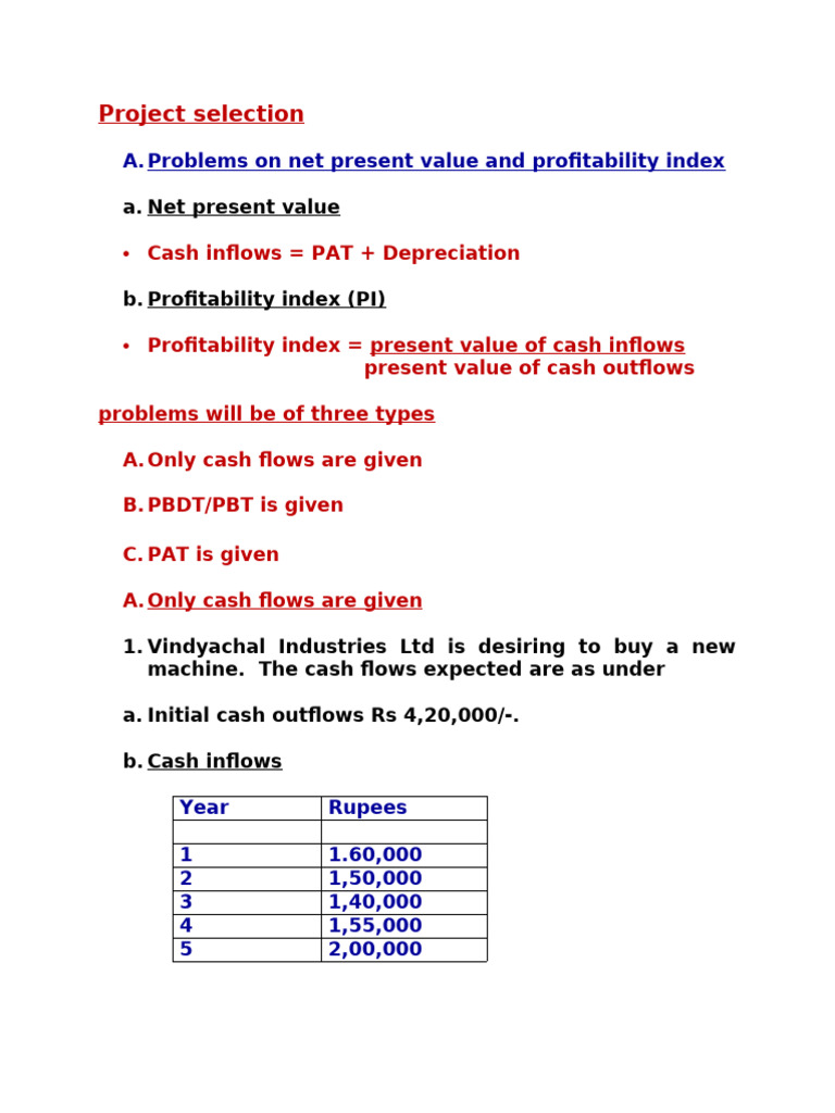 TYBMS PM3 Module 1 Chapter 3 Project Selection Questions. | PDF | Net ... TYBMS PM3 Module 1 Chapter 3 Project Selection Questions. | PDF | Net ...