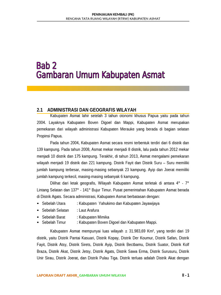 Bab 2 Gambaran Umum Wilayah OK | PDF