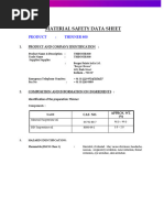 MSDS of Petrol | PDF | Toxicity | Prevention
