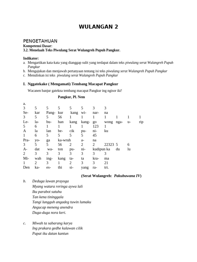 Wulangan 2: Pengetahuan | PDF