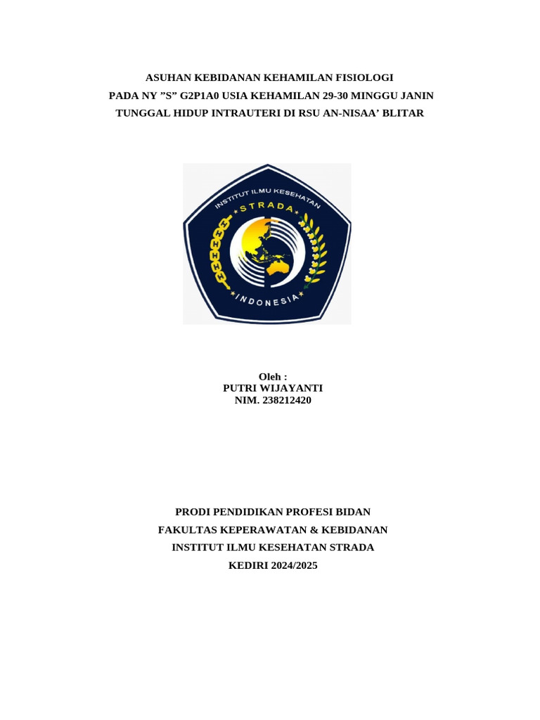 ASKEB ANC Fisiologi Putri W | PDF