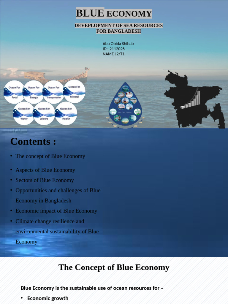 Blue Economy Development in Bangladesh | PDF | Economies | Sustainability