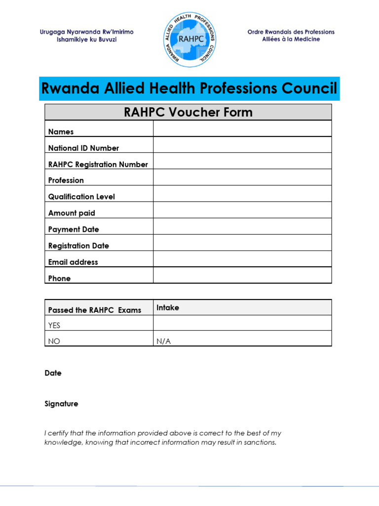 Rah PC Voucher Form | PDF