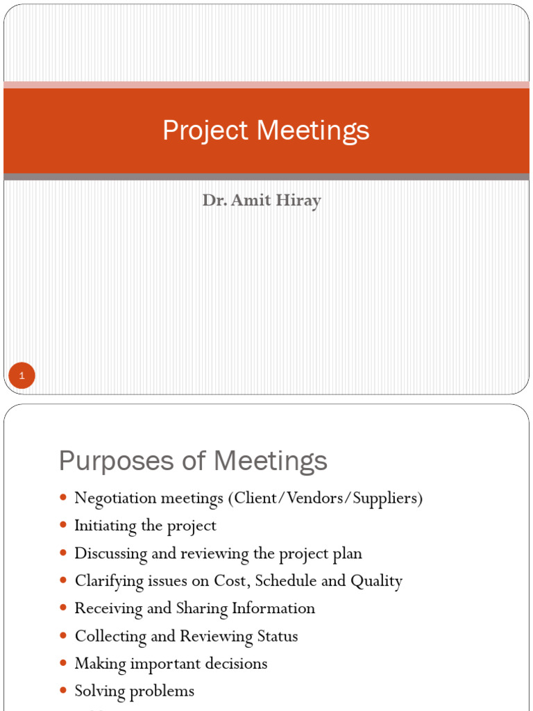 Project Meetings | PDF | Communication