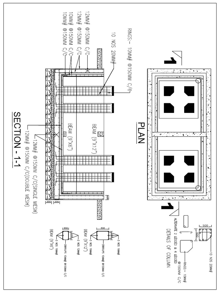 Broach Machine Pit Construction Drawing | PDF