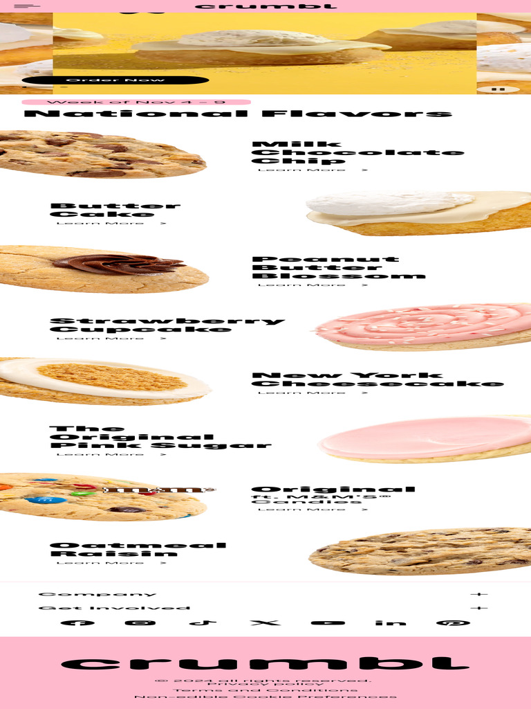 Crumbl Cookies - Freshly Baked & Delivered Cookies | PDF