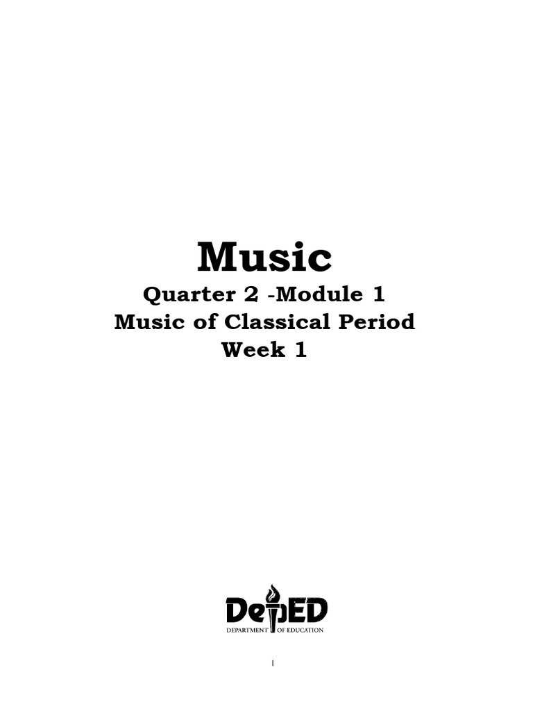 1 - Q2 Music | PDF | Classical Period (Music) | Concerto