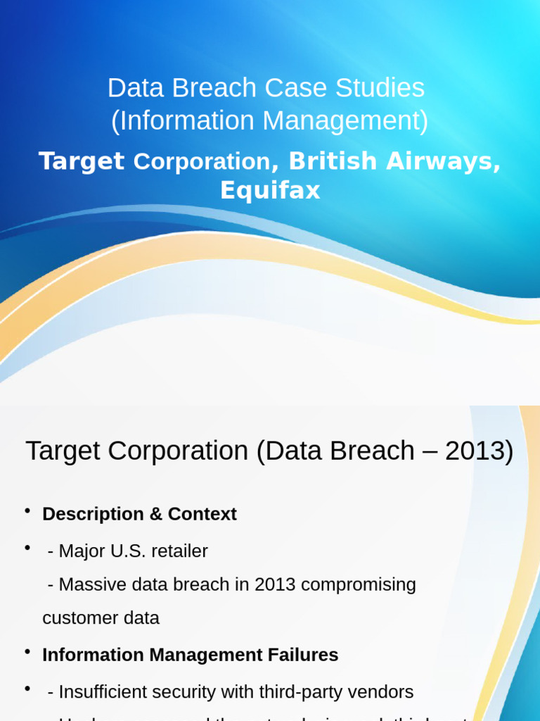 Data Breach Case Studies | PDF | Security | Computer Security