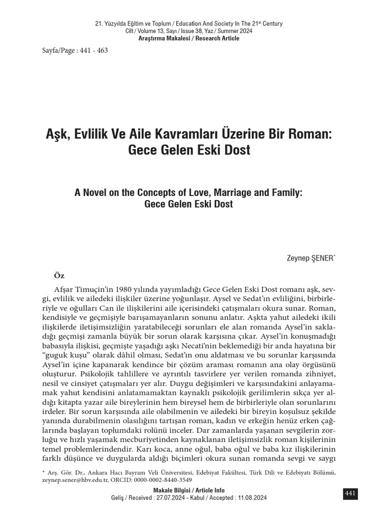 A - K, Evl - L - K Ve A - Le Kavramlari - Zer - Ne B - R Roman - Gece Gelen Esk - Dost (#1523405 ...