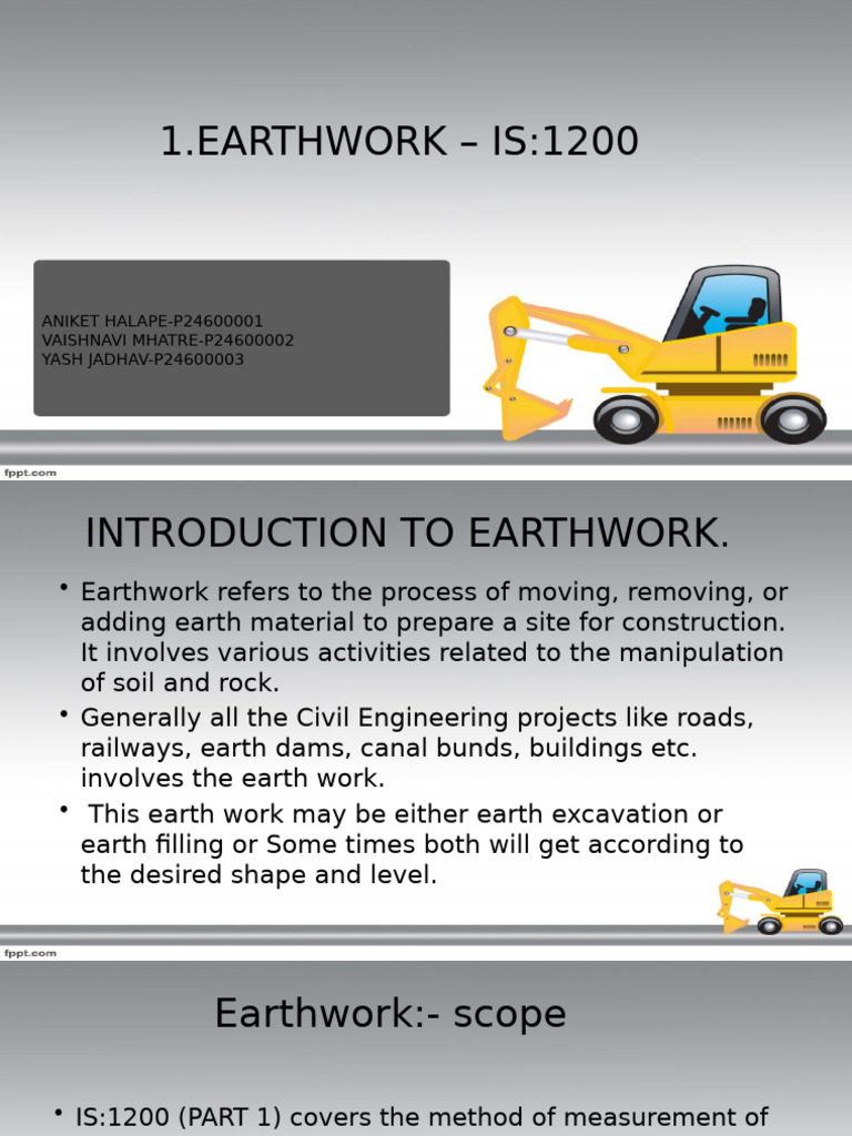 Is 1200 PART 01-Earthwork | PDF | Trees | Trench