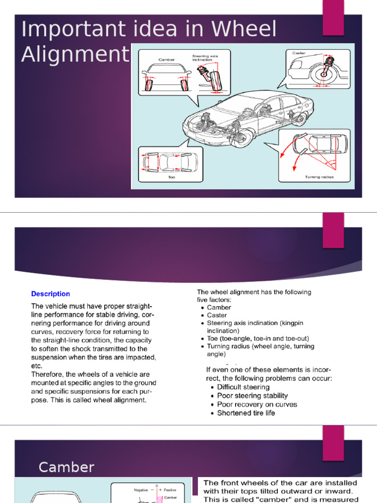Important Idea in Wheel Alignment | PDF