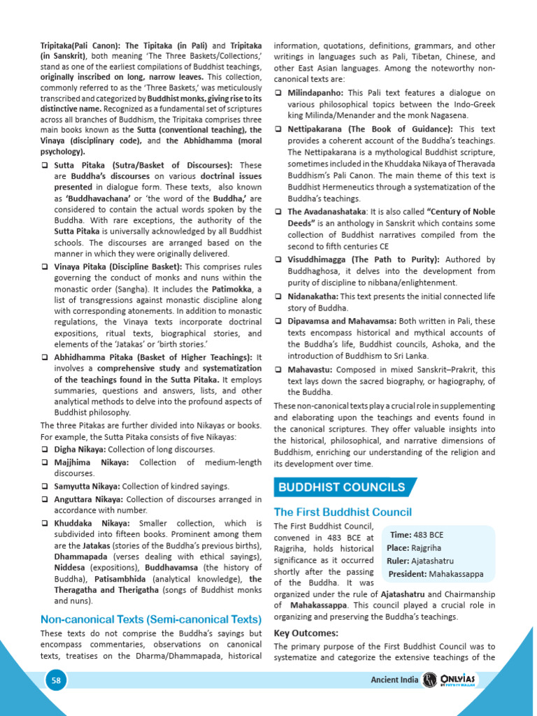 UPSC Wallah Books Ancient India 33 | PDF | Buddhist Texts | Sutra