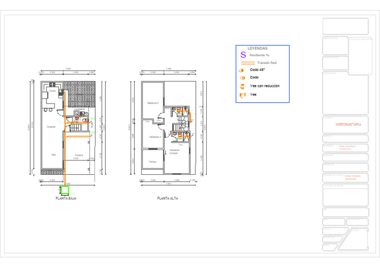 Plano Trazado Sanitario Daniel Farfan-Model | PDF