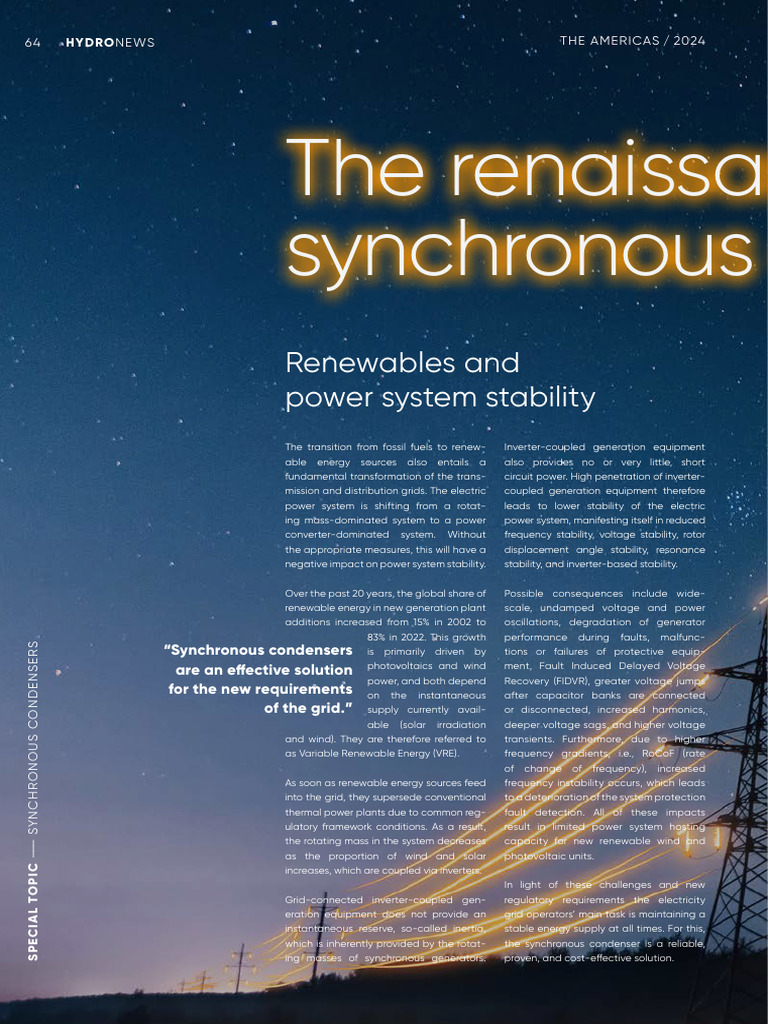 Andritz - 20 Synchronous Condensers Data | PDF | Electrical Grid ... Andritz - 20 Synchronous Condensers Data | PDF | Electrical Grid ...