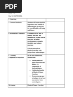 Detailed Lesson Plan in Physical Education Grade 6 | PDF | Physical ...