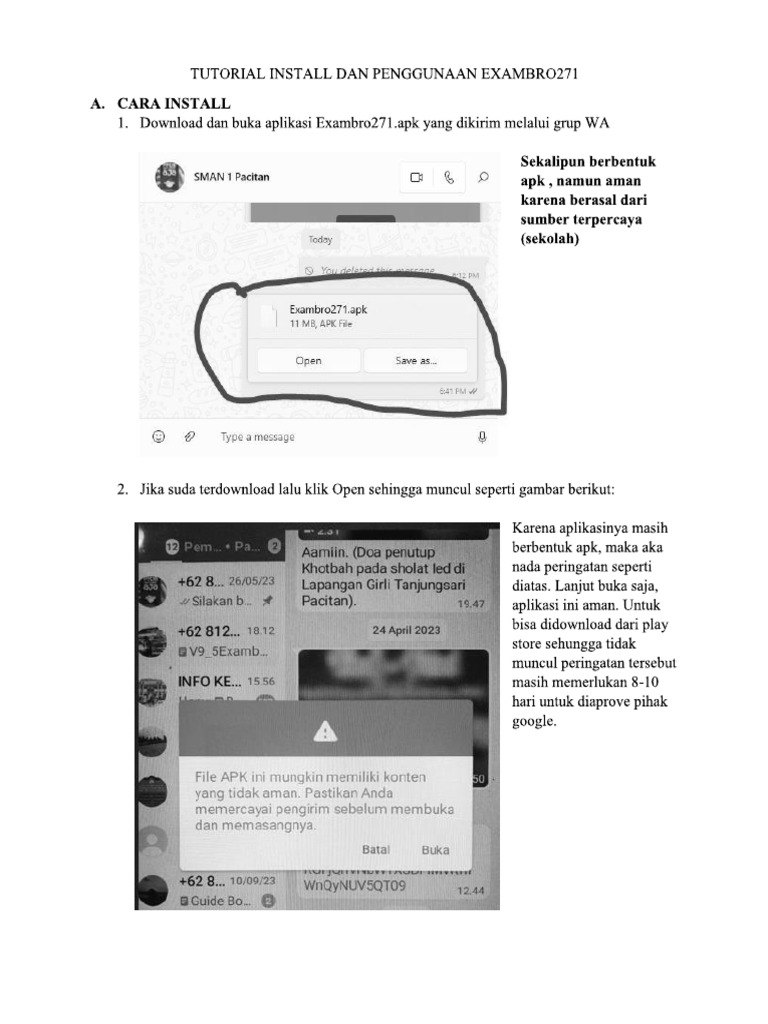 Tutorial Instalasi Exambro271 | PDF