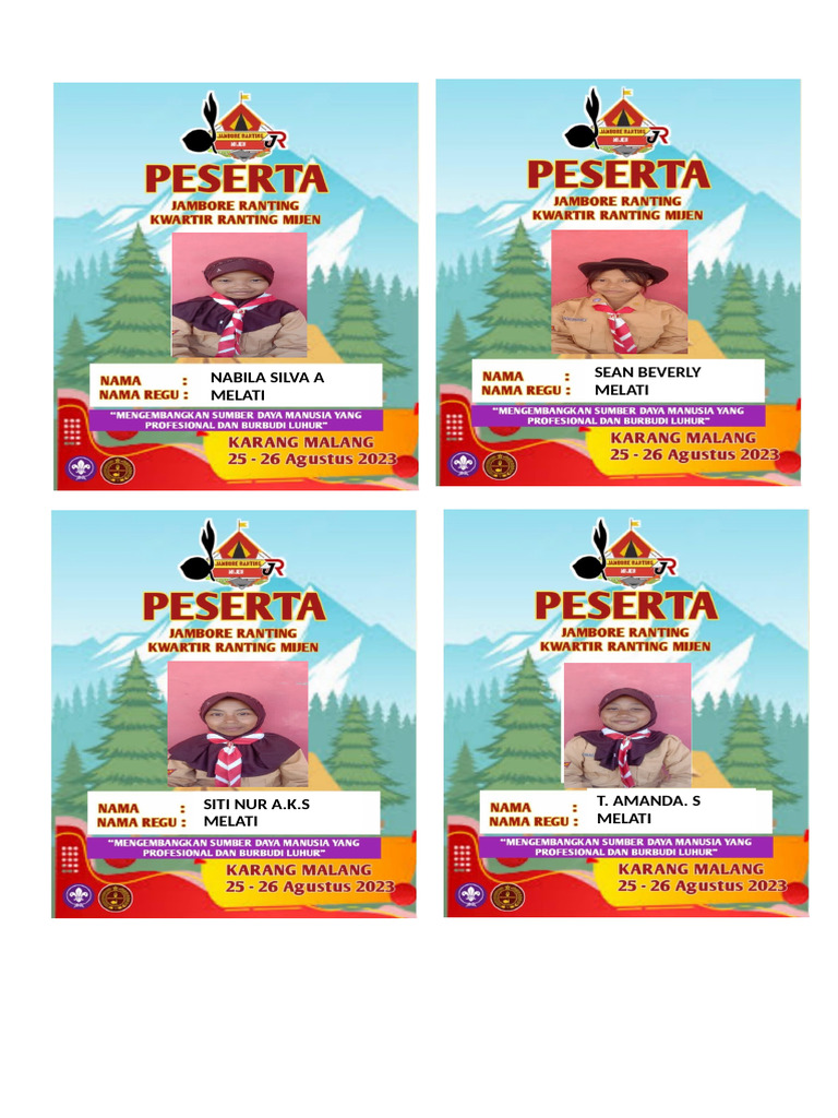 Id Card Peserta | PDF