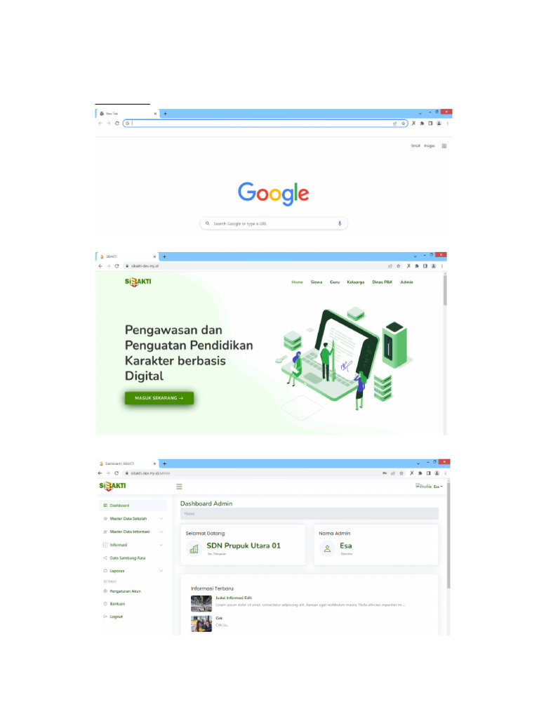 Panduan Sibakti Panel | PDF