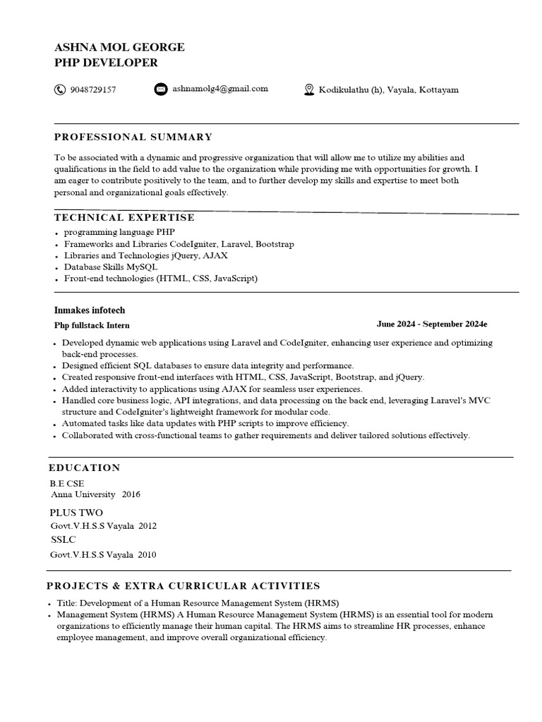 Ash Nam Ol George Resume | PDF