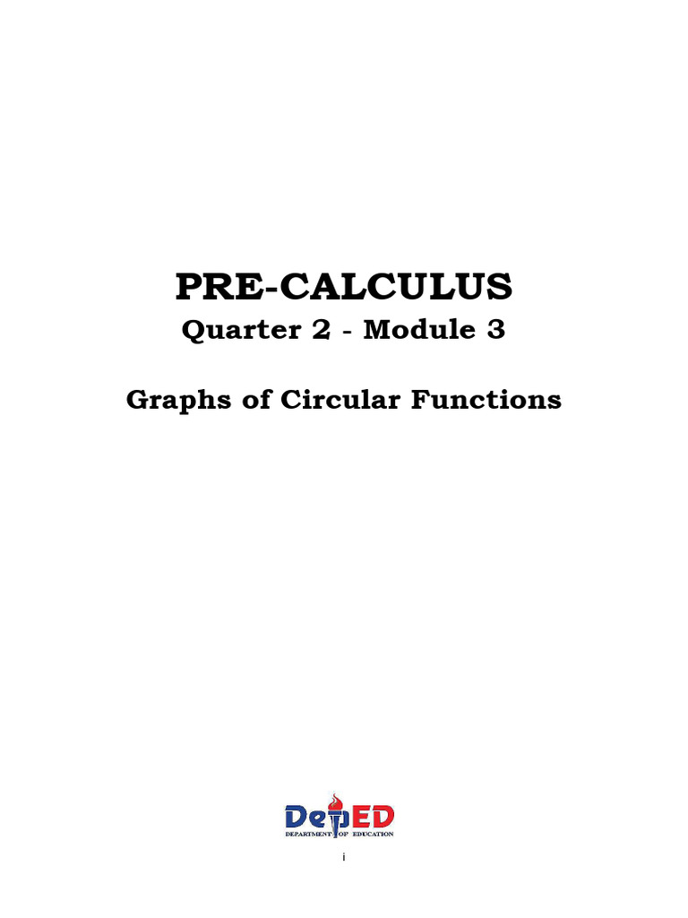 3 - Q2 Pre Calculus - Graph of Circular Functions-1 - 110844 | PDF ...