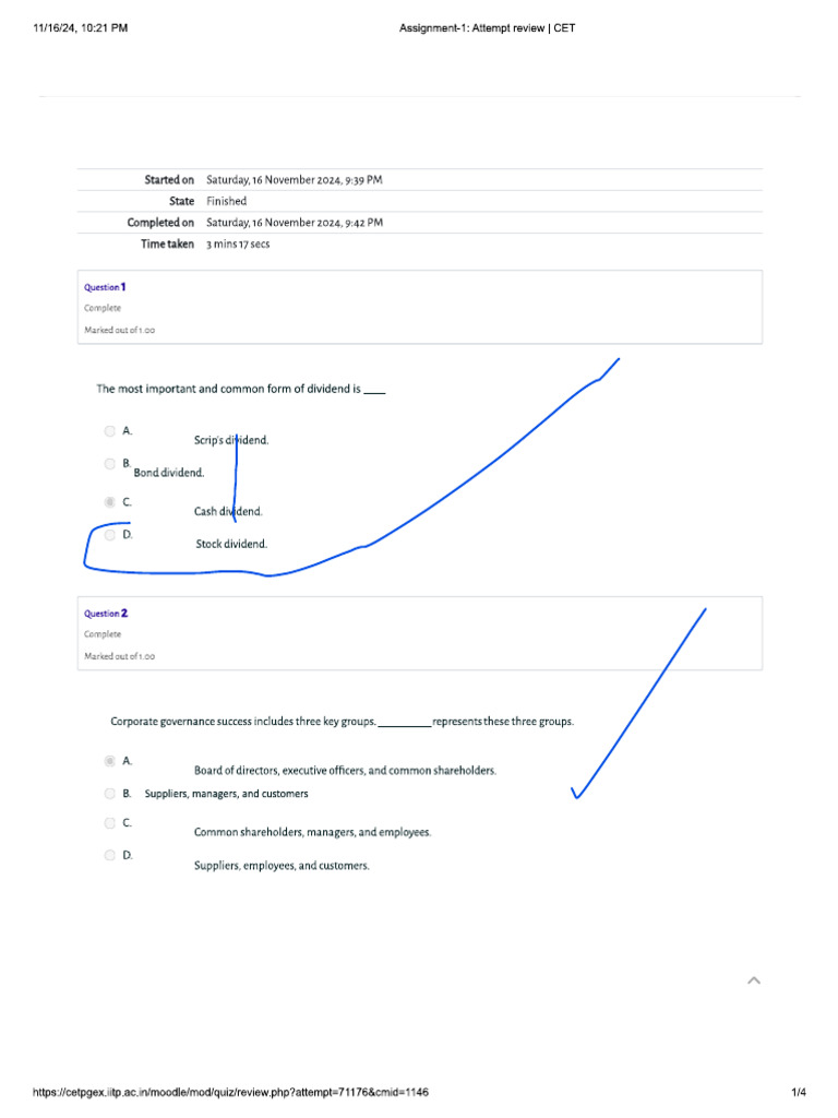 MB503 Assignment 1 Corporate Finance | PDF