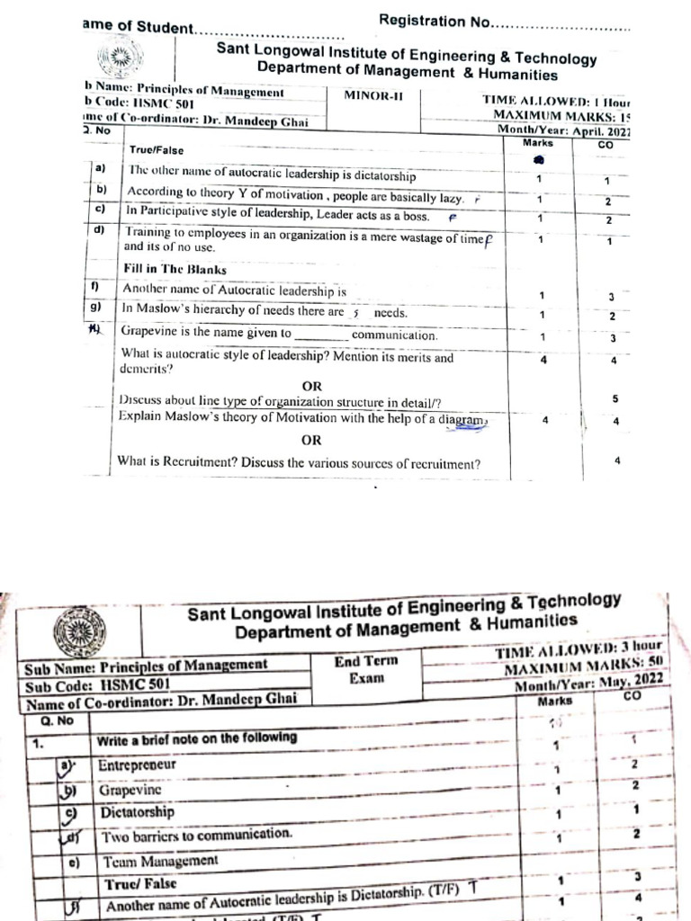 Management (2020 Batch) | PDF
