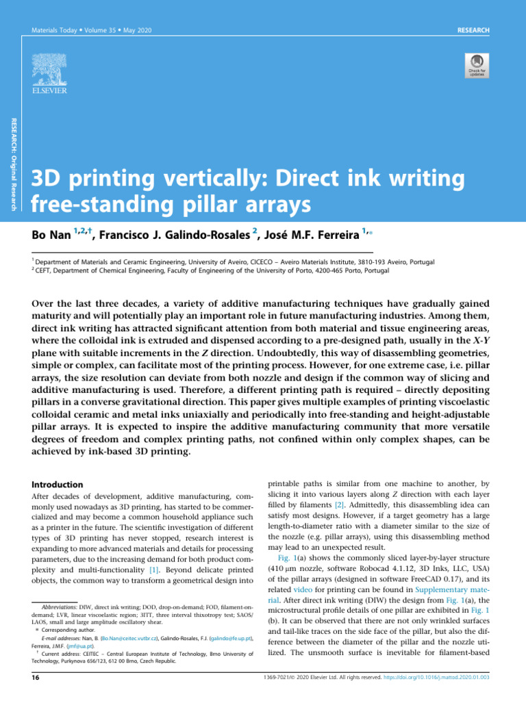 1.3dPRINTINGVERTICALLYDirect Ink Writing Free-Standig Pillars Arrays ...
