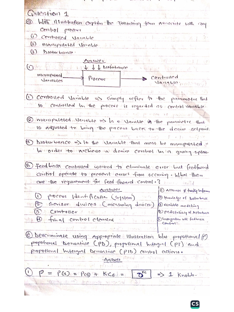 Process Control & Dynamic-1 | PDF