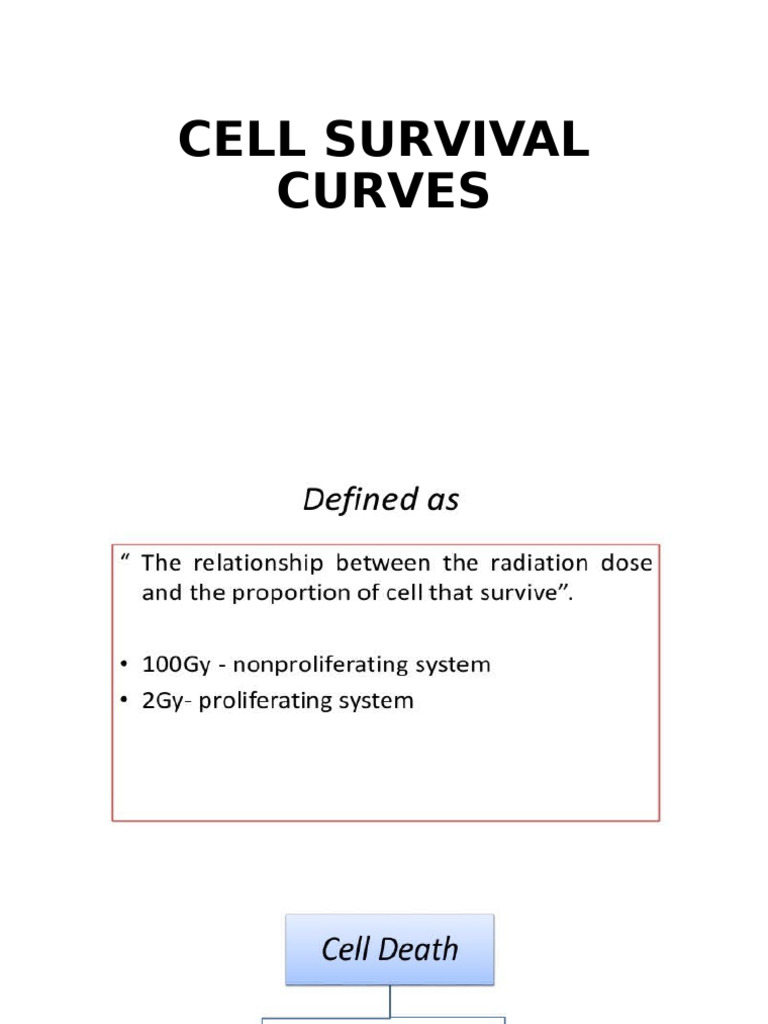 Cell Survival Curve | PDF