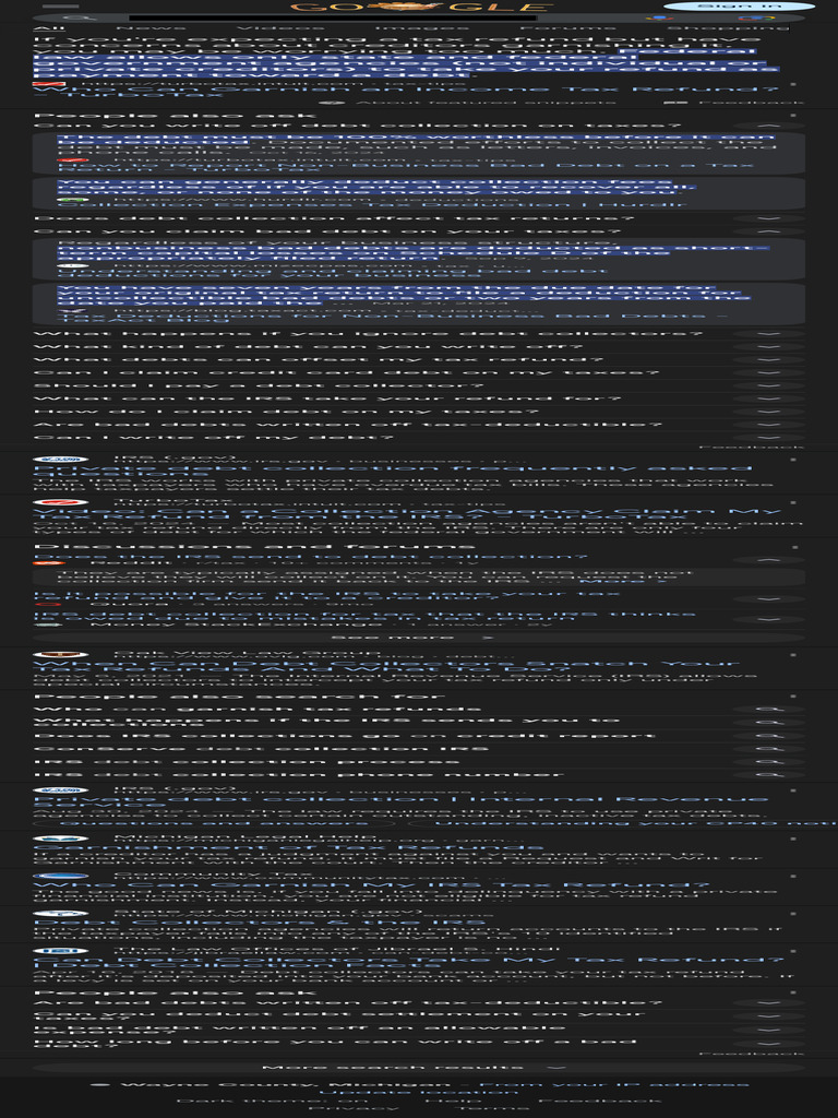 Can File Debt Collectors On Your Taxes - Google Search | PDF | Internal Revenue Service | Tax Refund