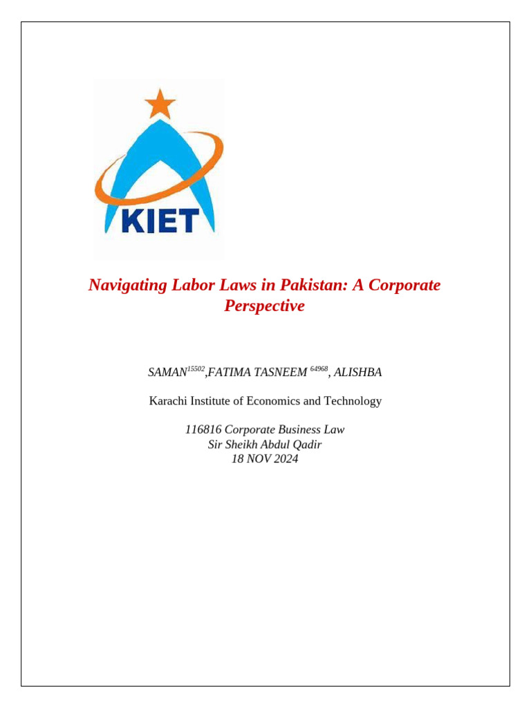 CBL Final Project Report | PDF | Labour Law | Employment