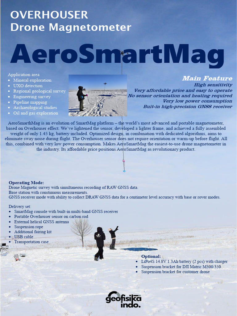 Affordable Drone Magnetometer AeroSmartMag | PDF | Magnetometer ...