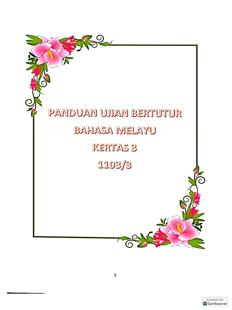 Nota Ujian Bertutur BM | PDF