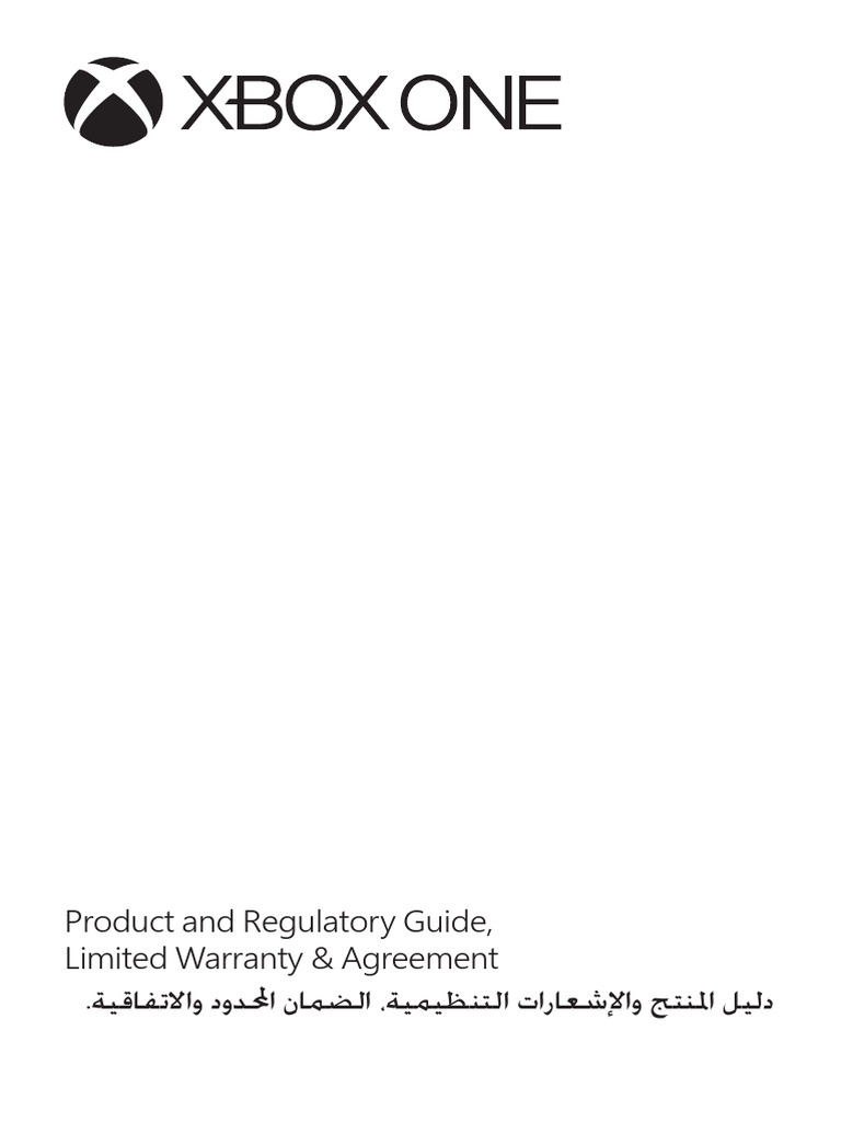 Xbox One User Manual & Safety Guide | PDF | Xbox (Console) | Headphones